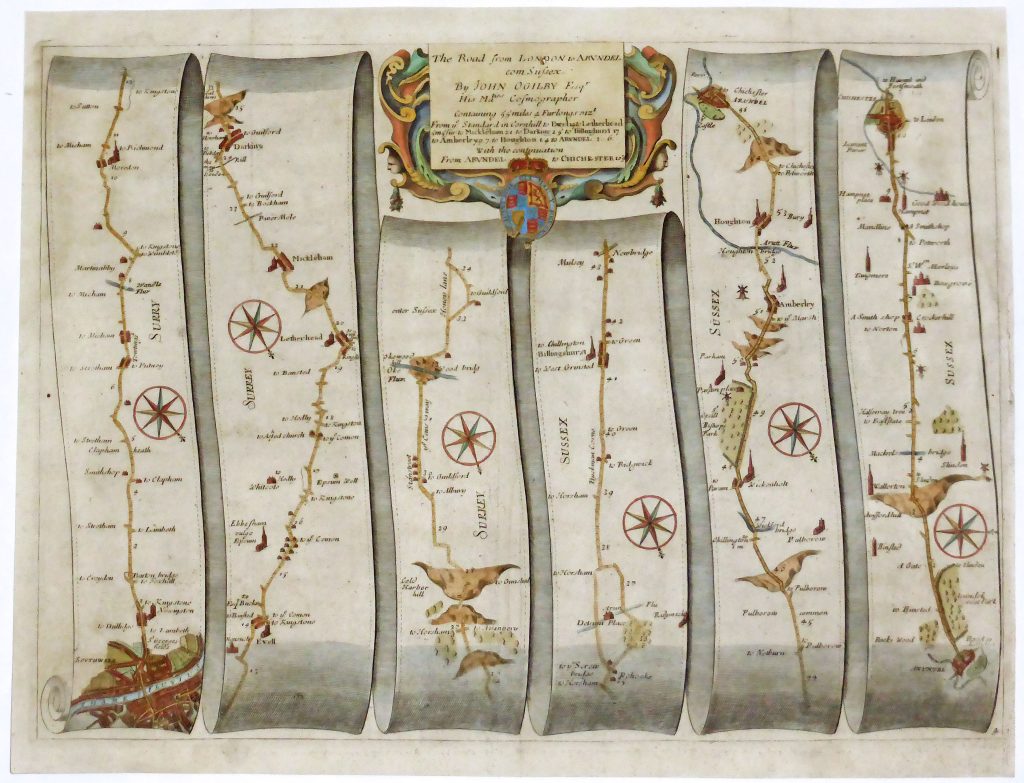Ogilby Road Strip Maps Archives - Welland Antique Maps