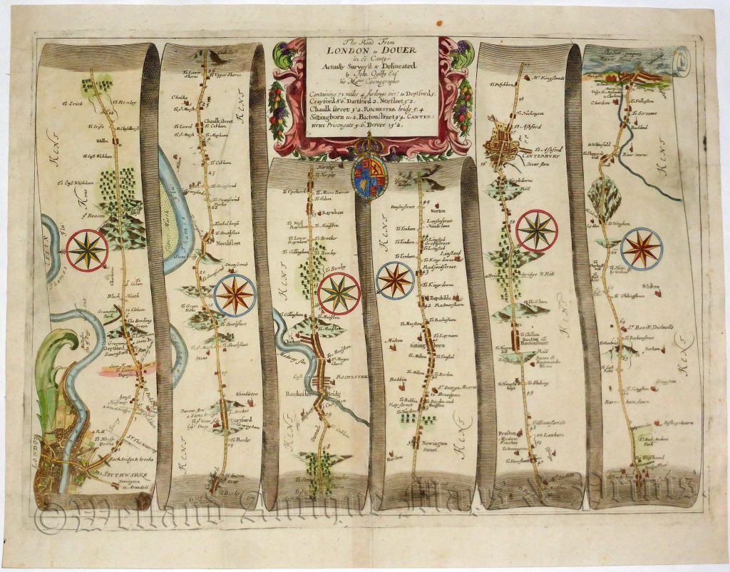 Ogilby Road Strip Maps Archives - Welland Antique Maps