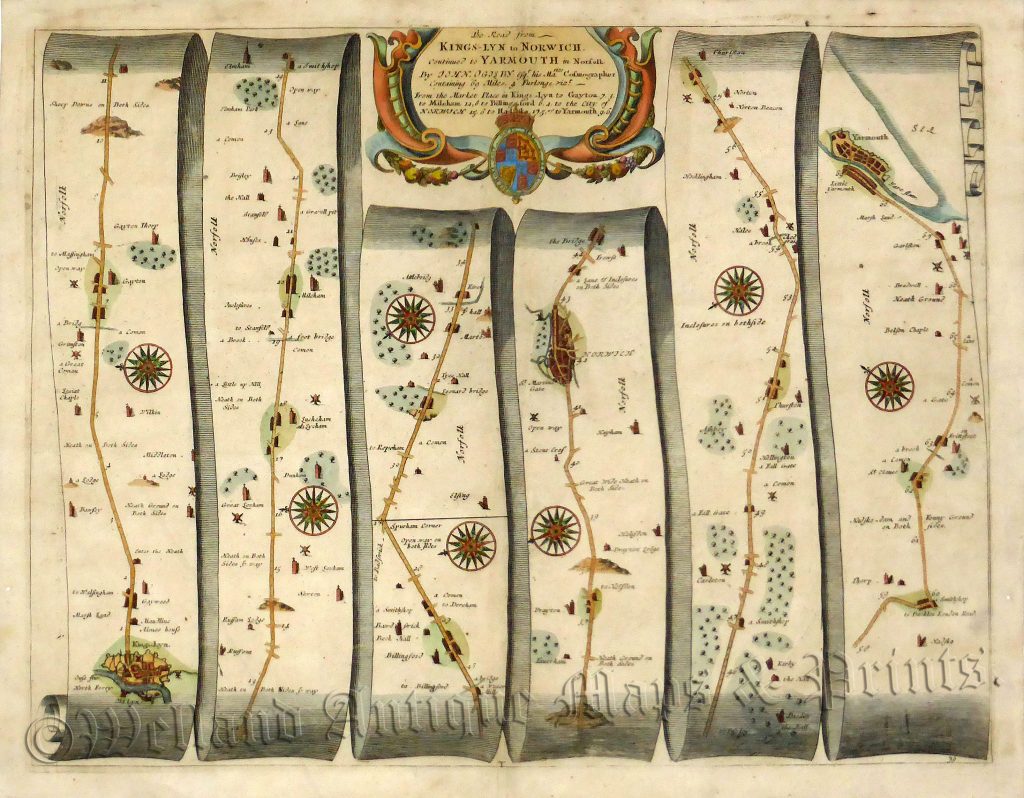 Ogilby Road Strip Maps Archives - Page 2 of 2 - Welland Antique Maps