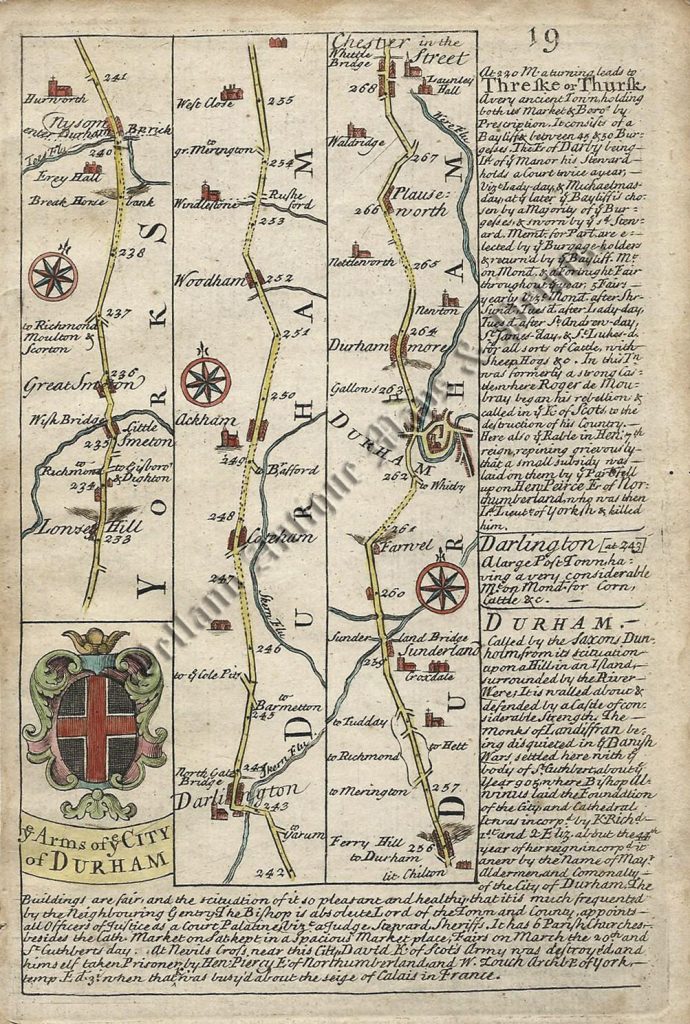 Durham Road Maps Archives - Welland Antique Maps