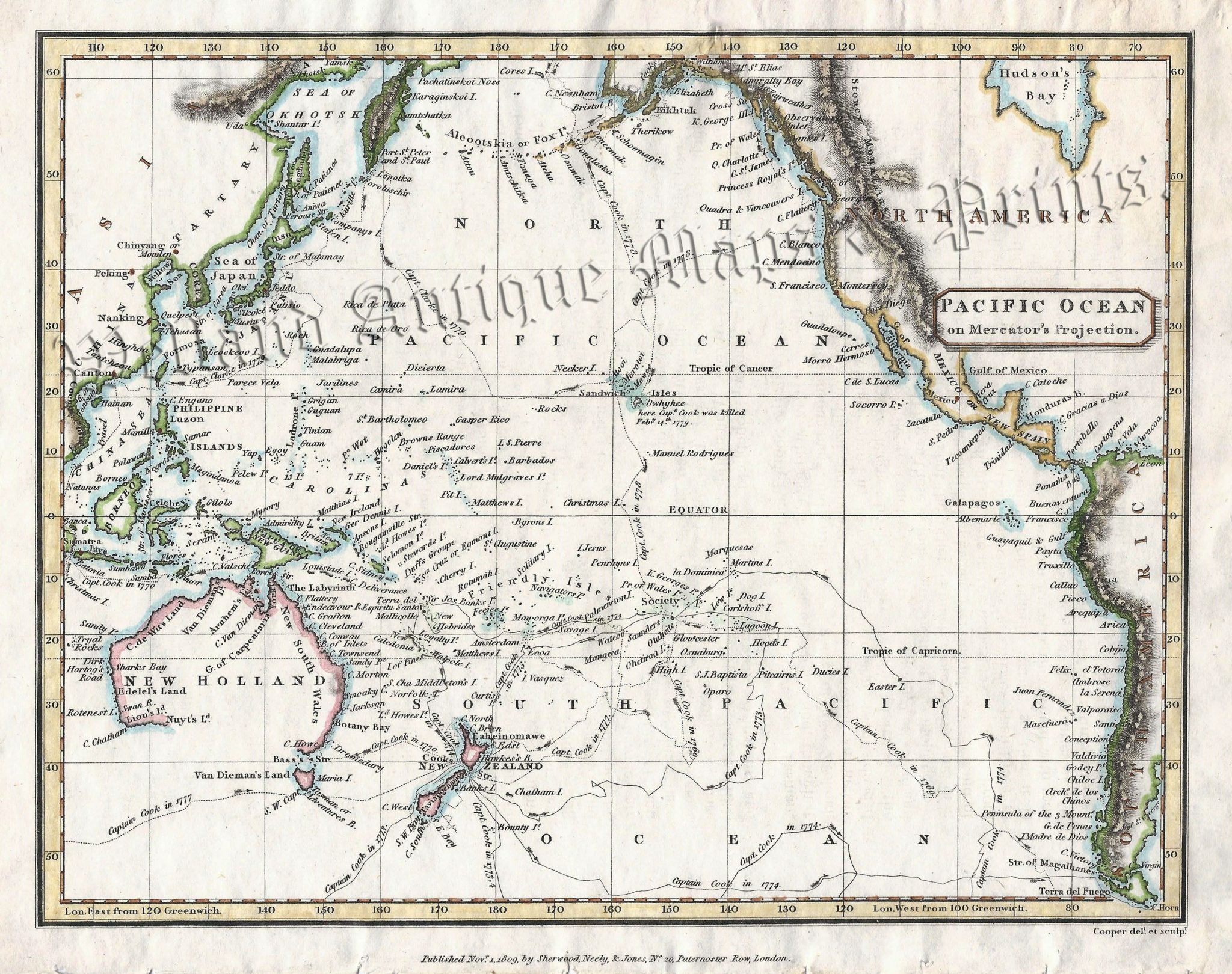 Pacific Ocean / Oceania Archives - Welland Antique Maps