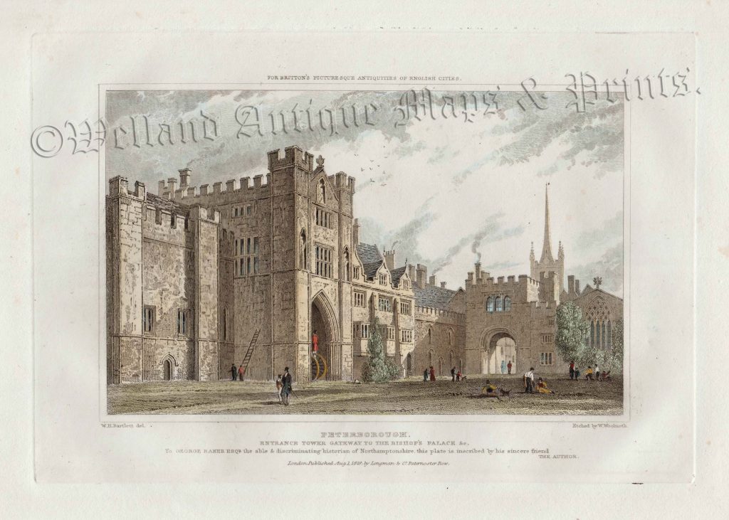 Peterborough Cathedral and the Bishop’s Palace [Untitled] by Robert ...