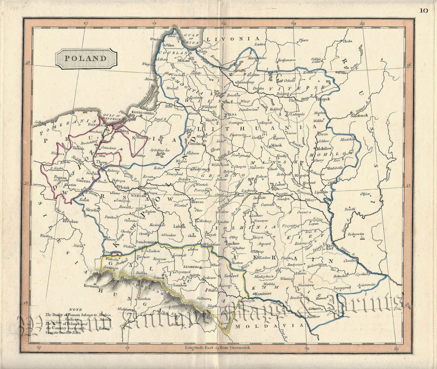 Poland & The Baltic Archives - Welland Antique Maps