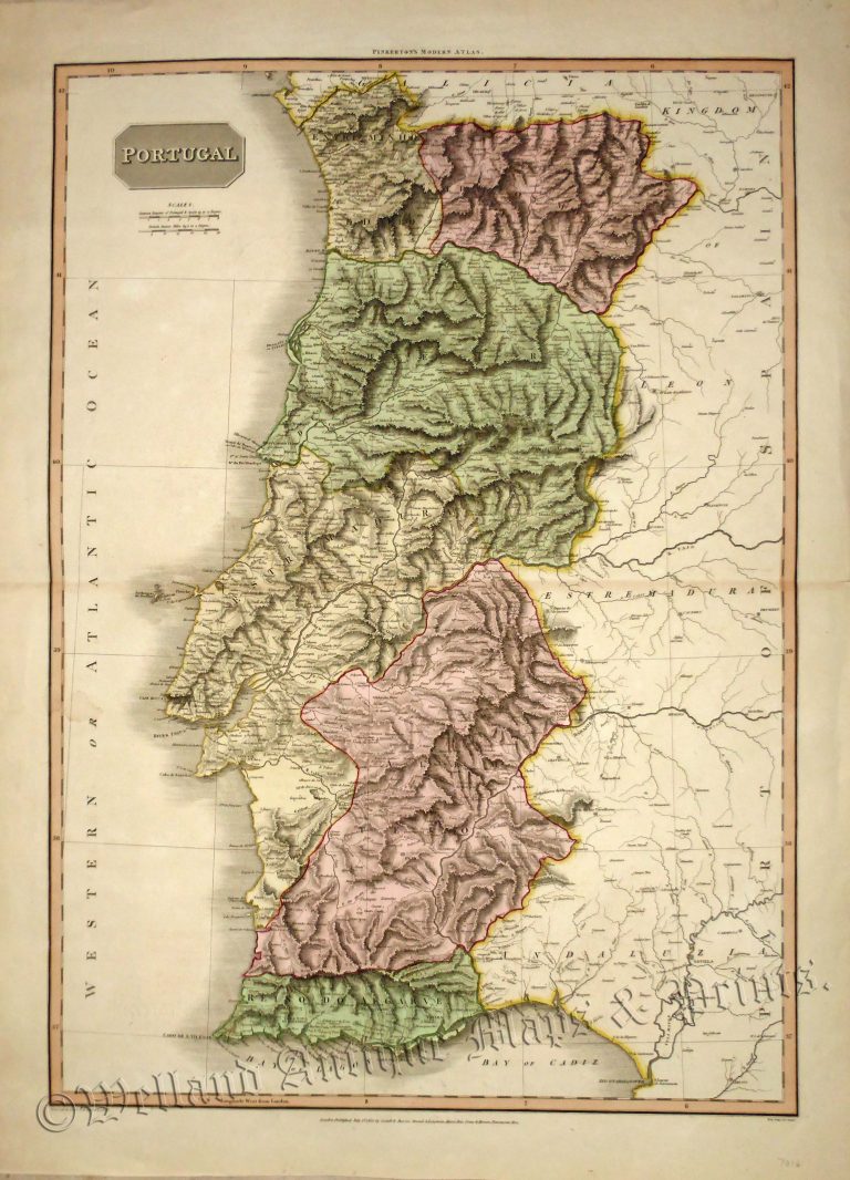 Portugal Only Maps Archives - Welland Antique Maps