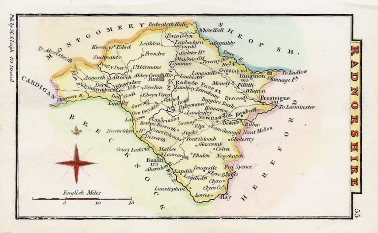 Radnorshire Maps Archives - Welland Antique Maps