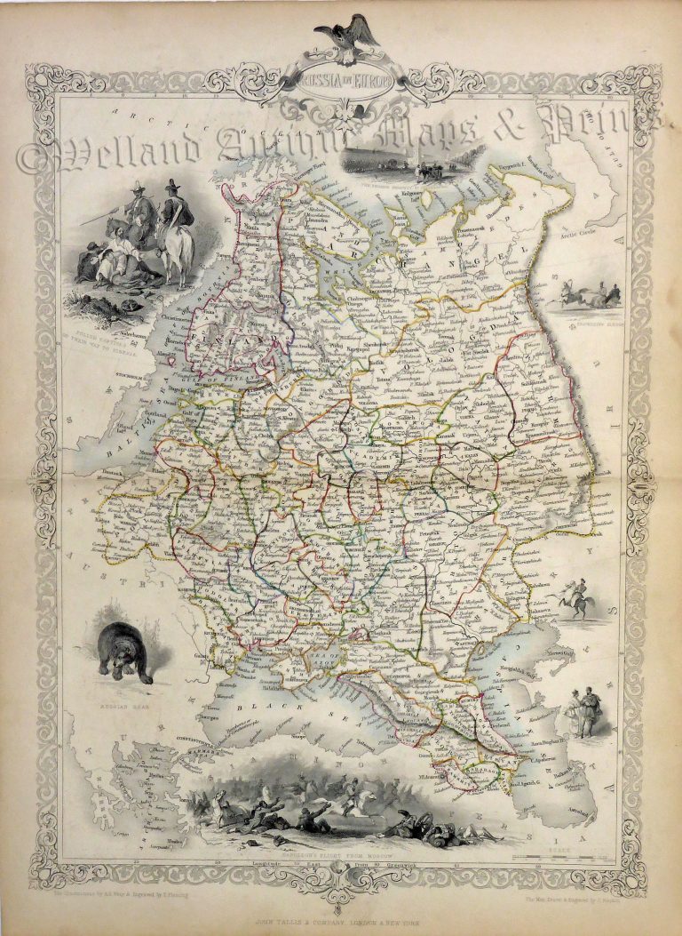 Russia (Europe & Asia) Archives - Welland Antique Maps
