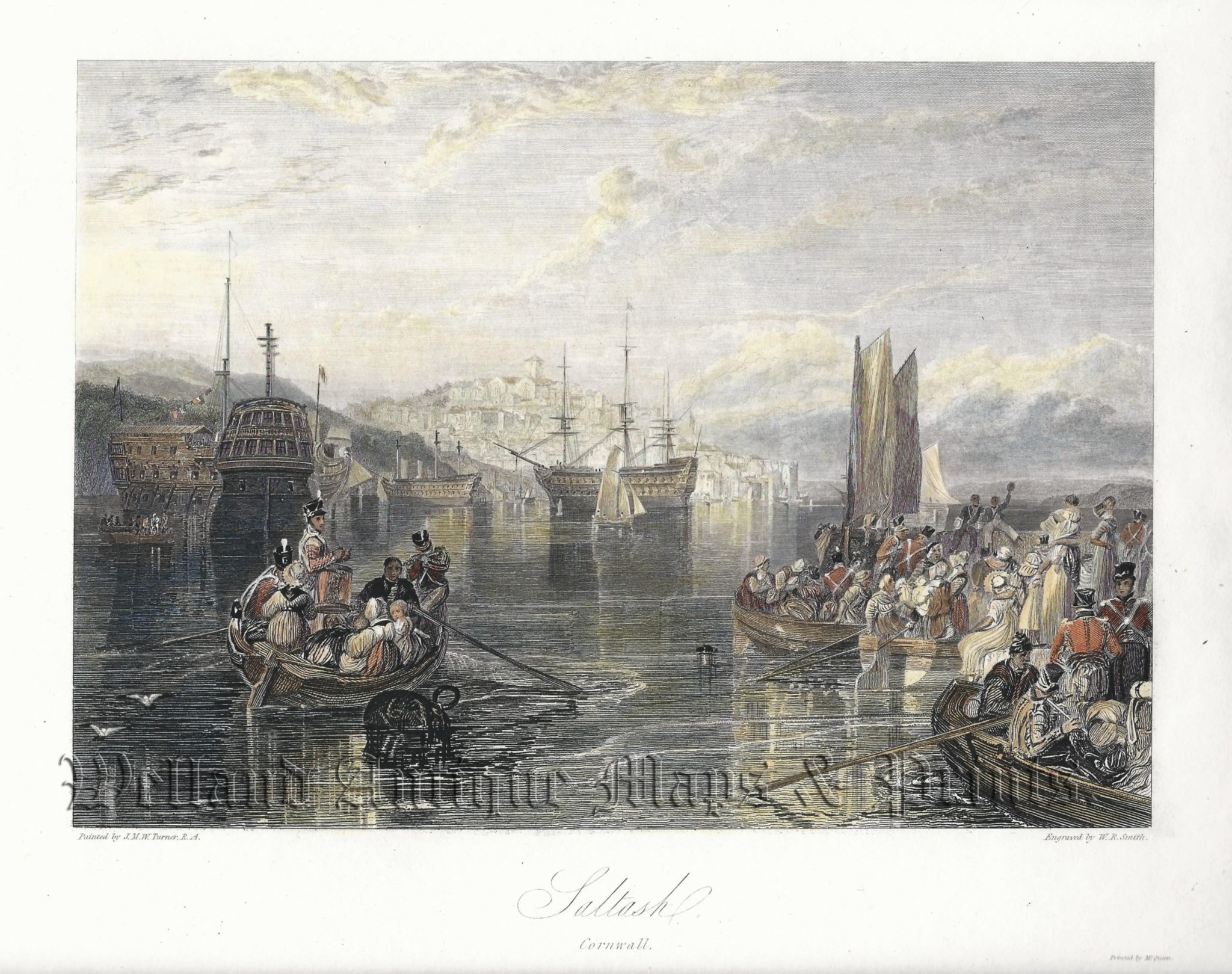 'ST. IVES. CORNWALL.' by Thomas Dugdale c.1840s - Welland Antique Maps