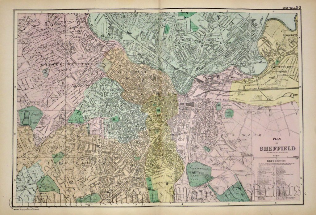 Sheffield Prints – Welland Antique Maps