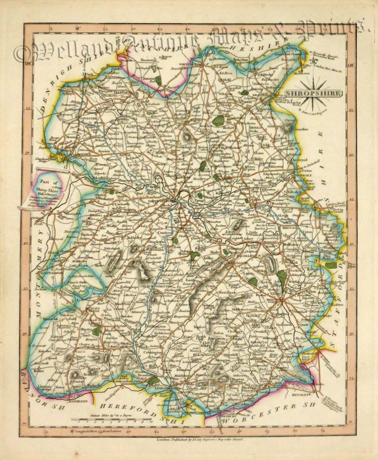 Shropshire Maps Archives - Welland Antique Maps