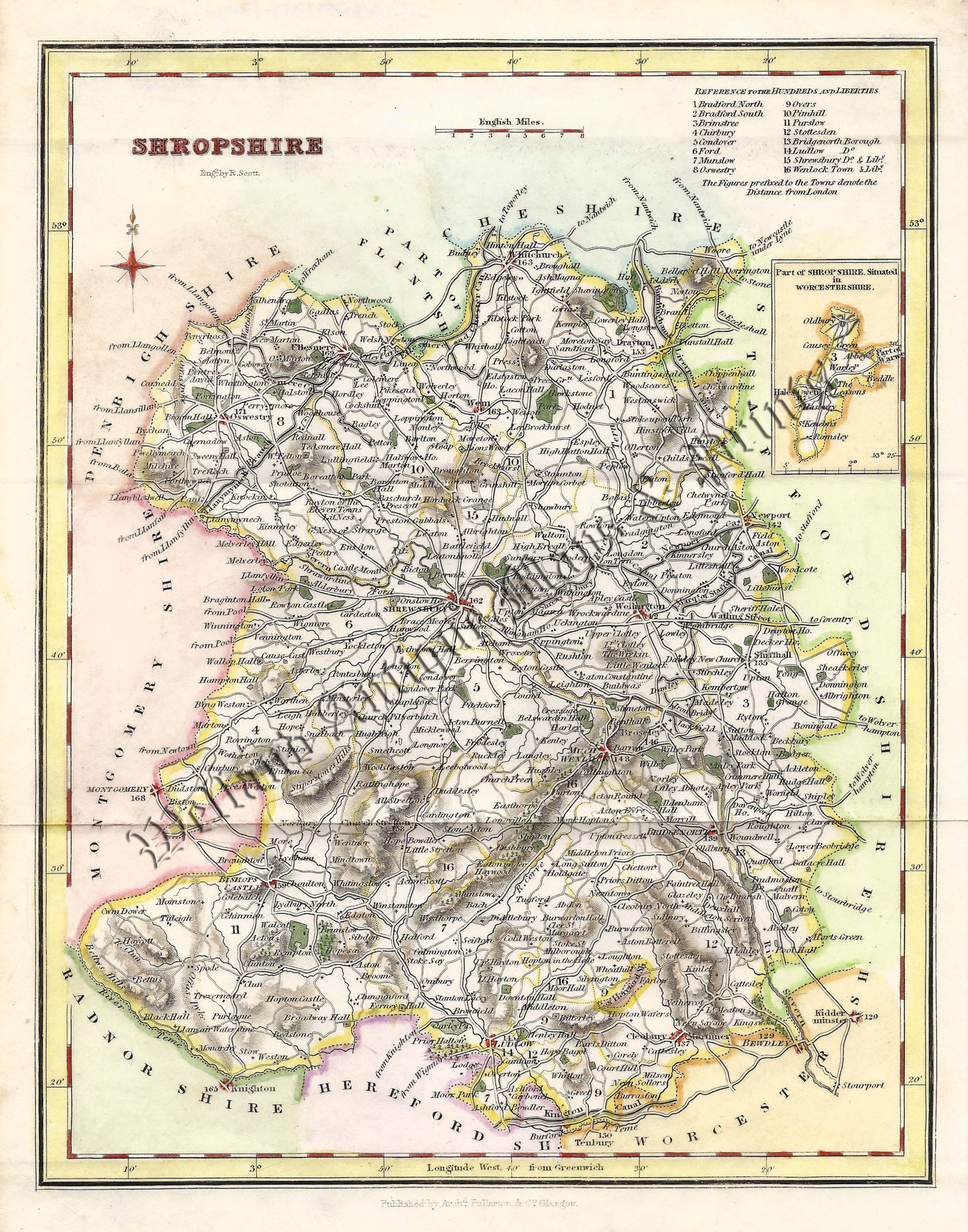 Shropshire Maps Archives - Welland Antique Maps