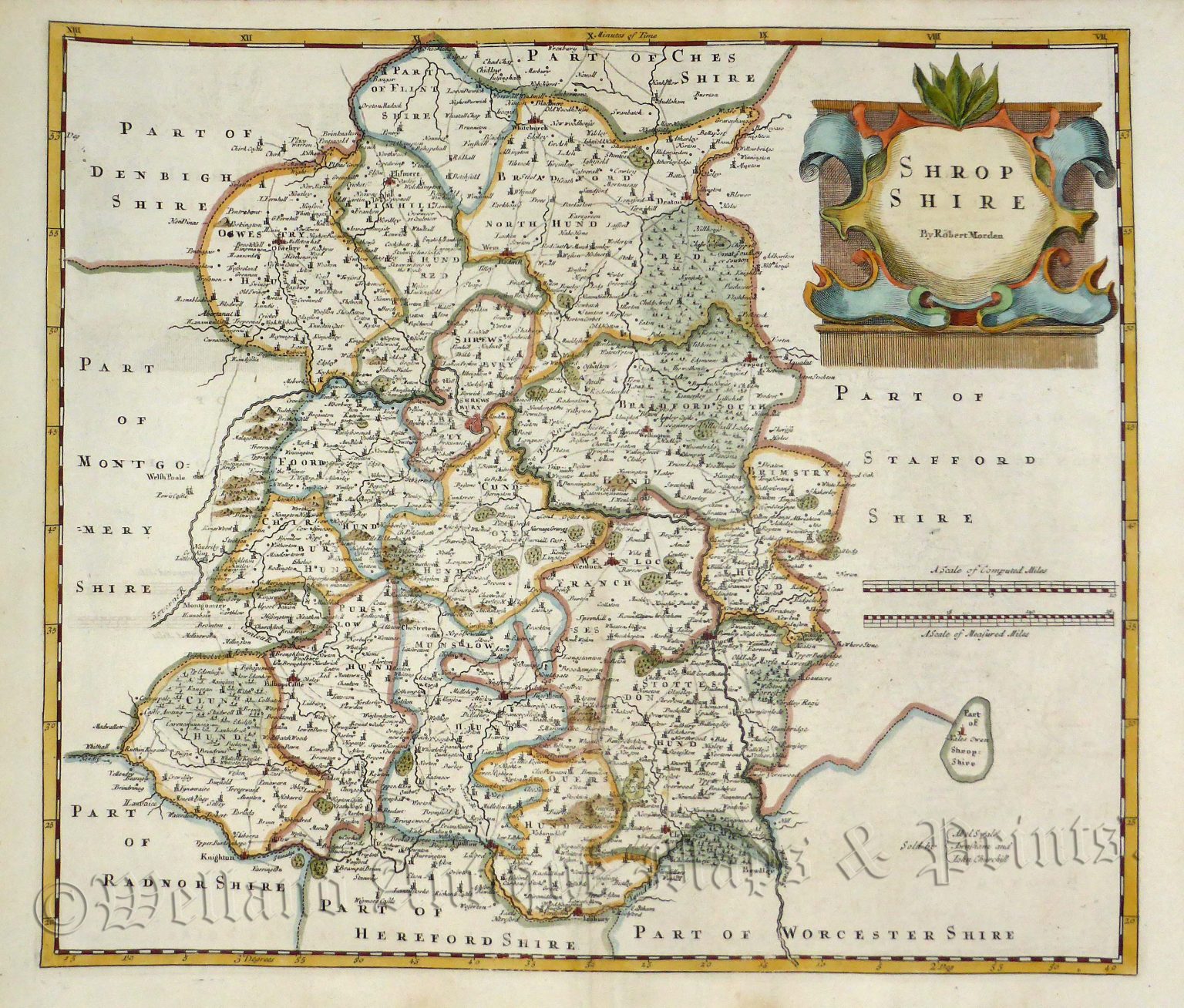 Shropshire Maps Archives - Welland Antique Maps
