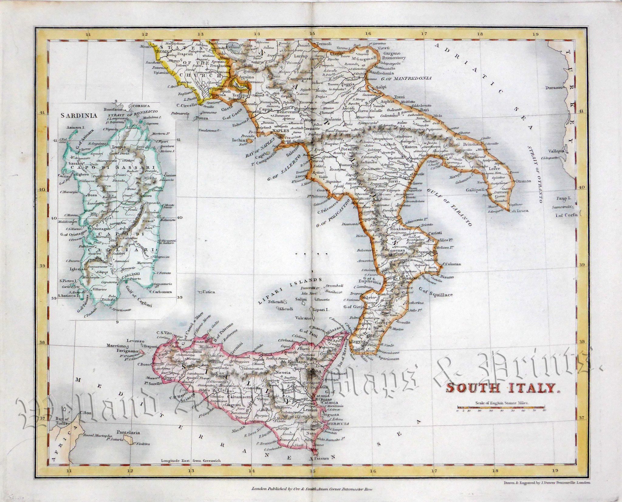 Regional Maps of Italy Archives - Welland Antique Maps