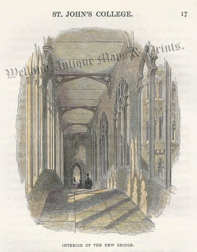 ‘ST. JOHN’S COLLEGE FROM THE GROUNDS.’ by T. Dugdale c.1840s – Welland ...