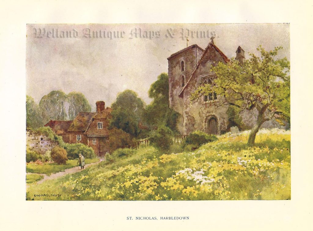 ‘ALLINGTON CASTLE. KENT’ by Thomas Dugdale c.1840s – Welland Antique Maps