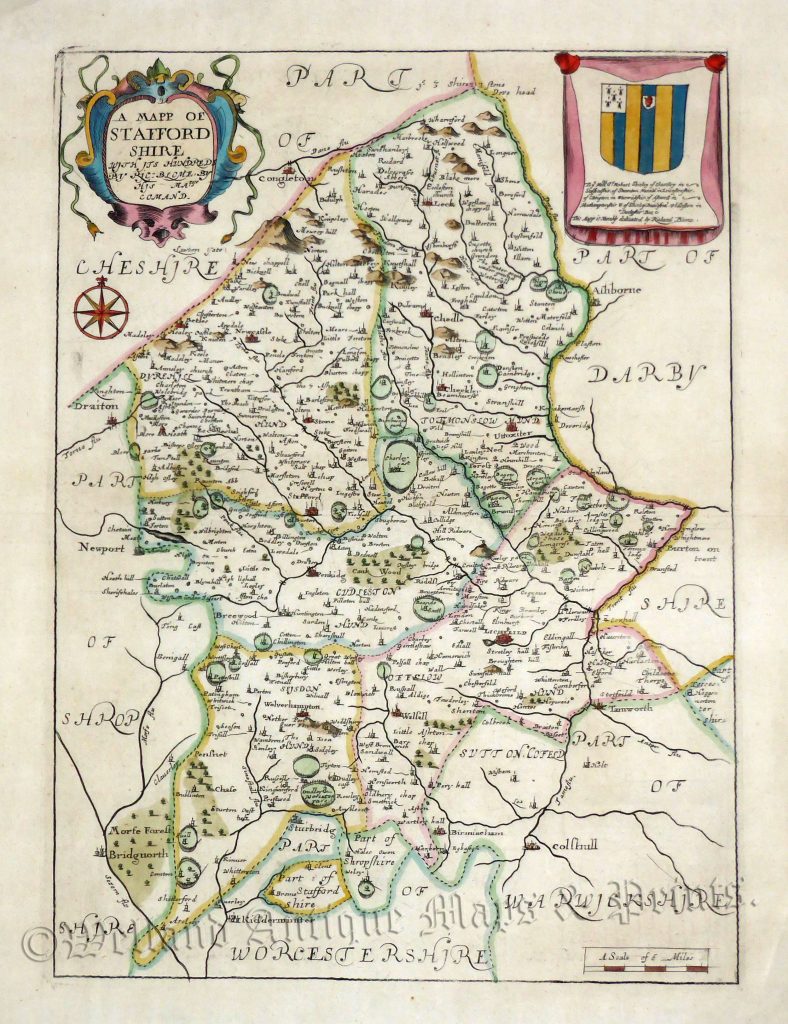 Staffordshire Maps Archives - Welland Antique Maps