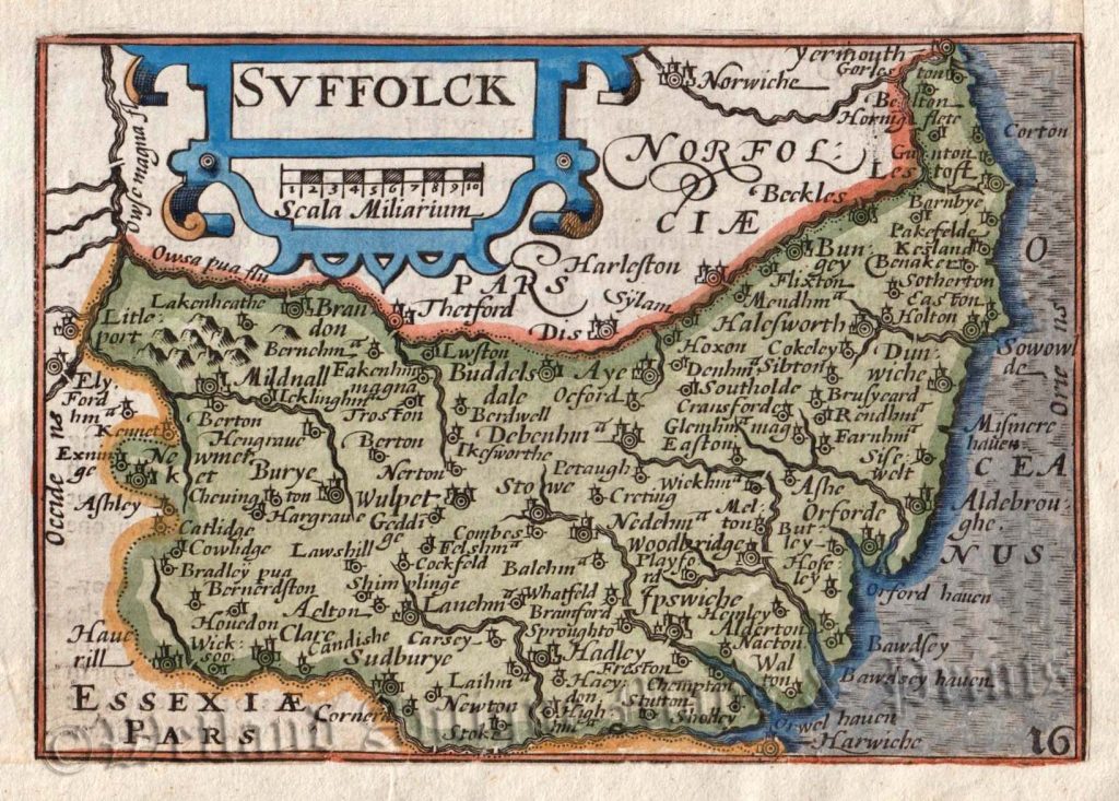 Suffolk Maps Archives - Welland Antique Maps