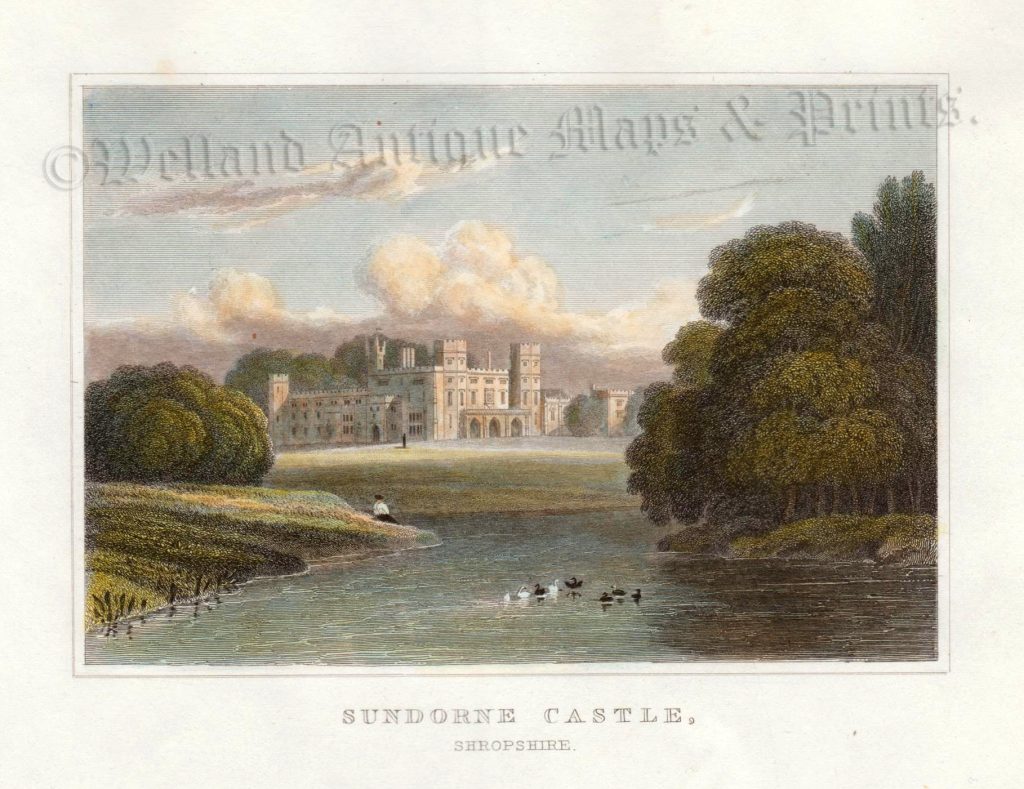 'APLEY PARK, SHROPSHIRE' by J. P. Neale / W. Radclyffe c.1829 - Welland ...
