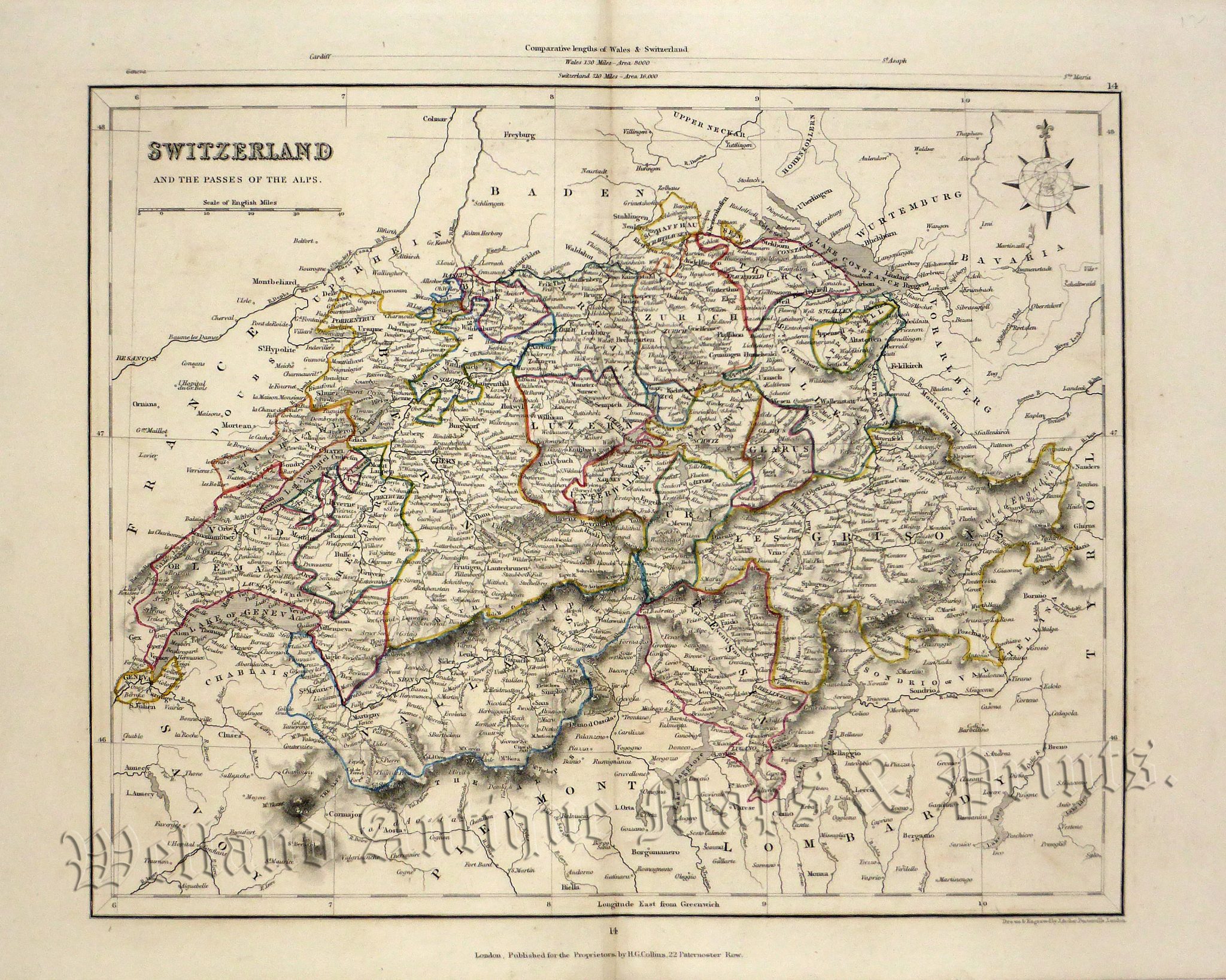 Switzerland Archives - Welland Antique Maps