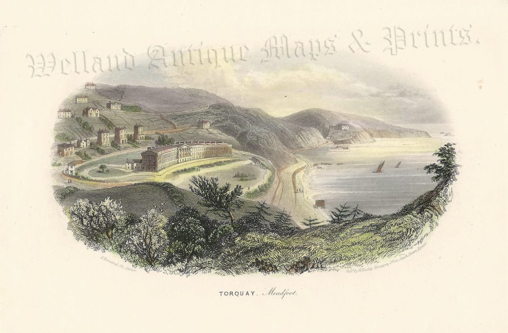 'TORQUAY, DEVONSHIRE.' by T. Allom / J. R. Davies c.1830 - Welland ...