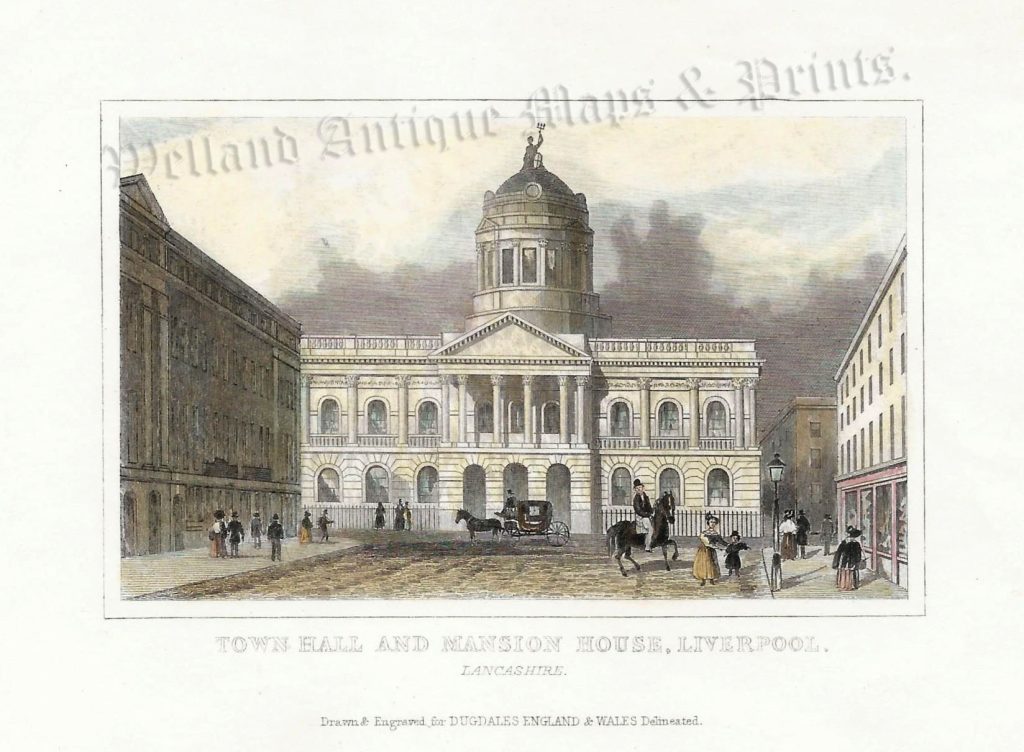 ‘LIVERPOOL FROM THE TOWN-HALL LOOKING SOUTH.’ by Harwood / Rogers c ...