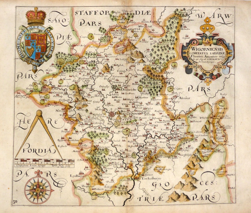 Worcestershire Maps Archives - Welland Antique Maps