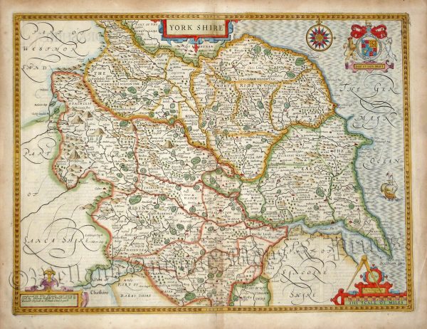General Maps of Yorkshire – Welland Antique Maps