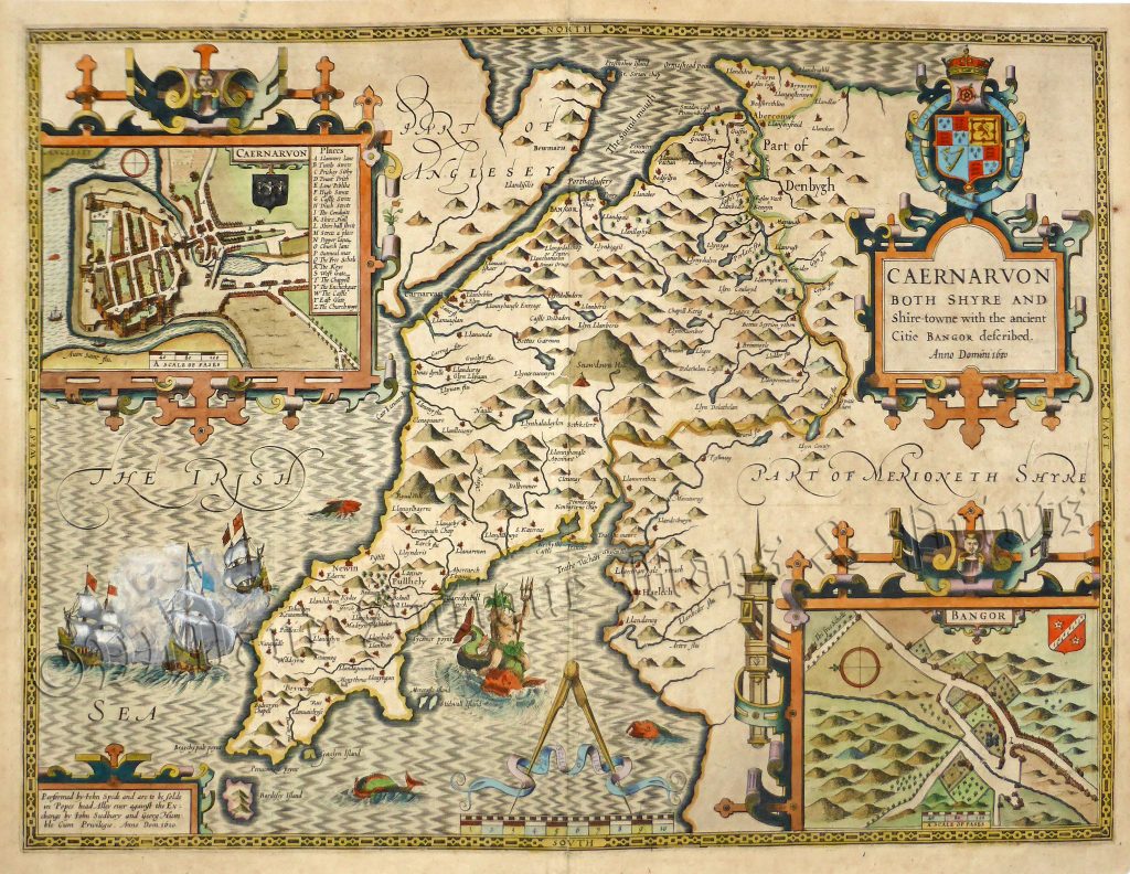 Caernarfonshire Maps Archives - Welland Antique Maps