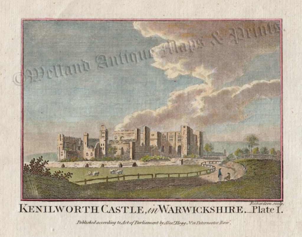 Kenilworth Castle Archives - Welland Antique Maps