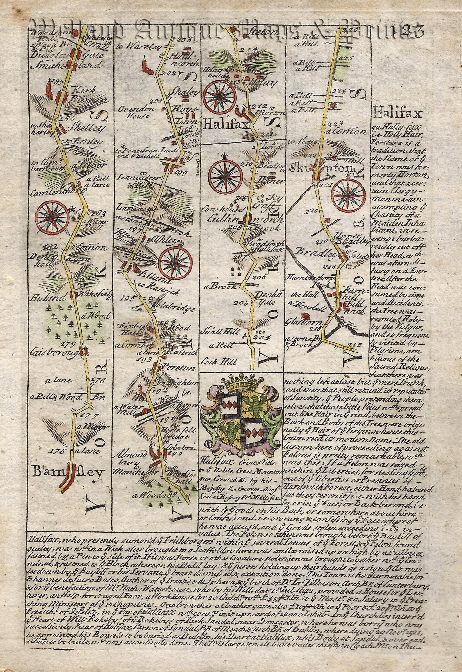 Page 123 &124: The Road from Barnsley to Richmond, Yorks (via Halifax ...