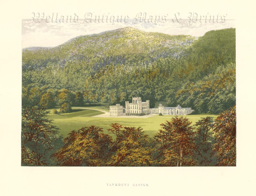 ‘DRUMLANRIG CASTLE.’ by A. F. Lydon / B. Fawcett / F. O. Morris c.1864 ...