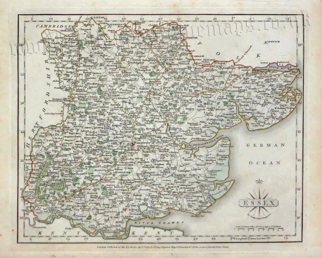 Essex Maps Archives Welland Antique Maps
