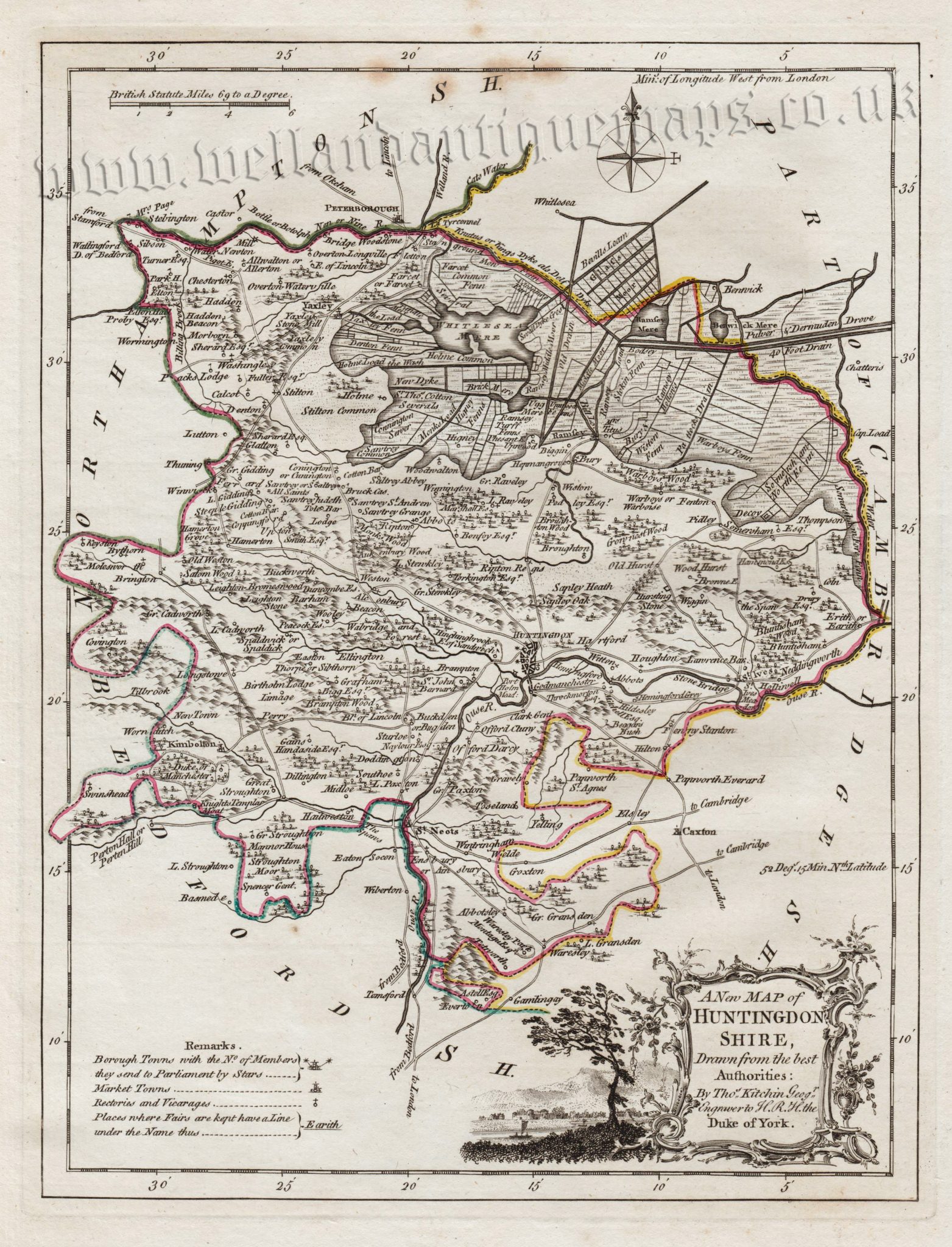 Huntingdonshire Maps Archives - Welland Antique Maps