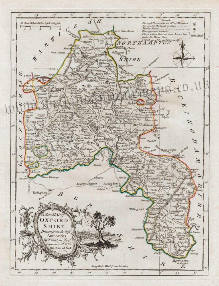 Oxfordshire Maps Archives - Welland Antique Maps