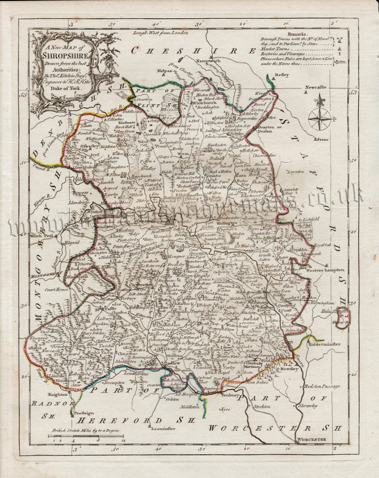 Shropshire Maps Archives - Welland Antique Maps