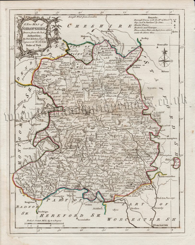 Shropshire Maps Archives - Welland Antique Maps