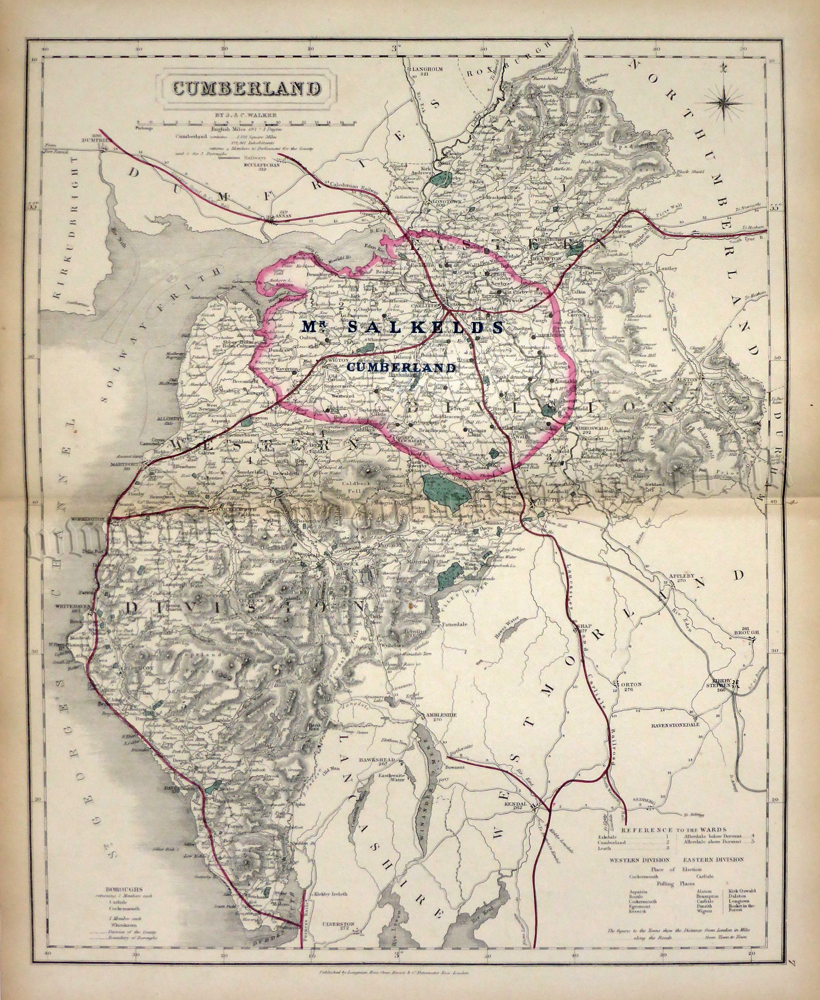 Cumberland Maps Archives - Welland Antique Maps