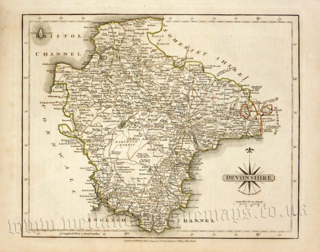 Devon Maps Archives - Welland Antique Maps