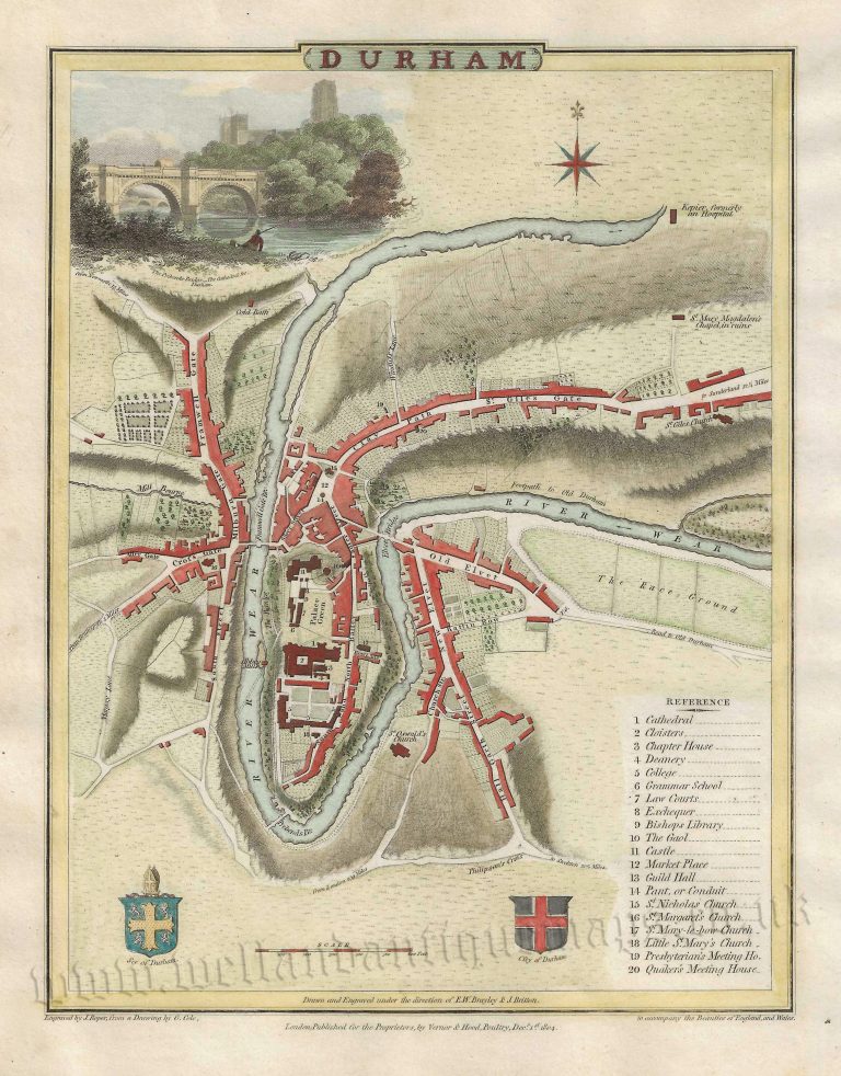 Durham Maps Archives - Welland Antique Maps