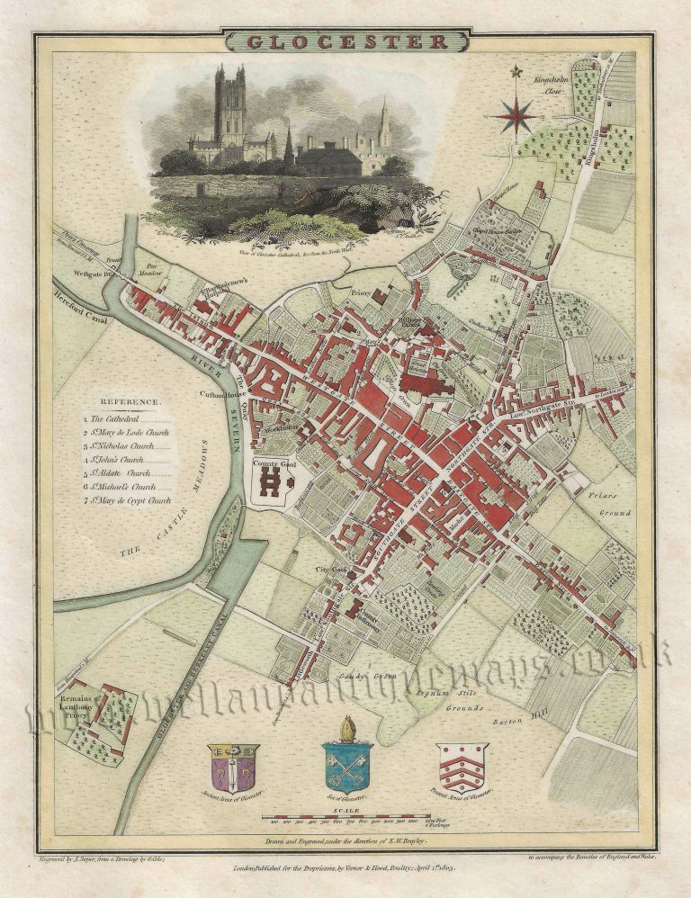 Gloucestershire Maps Archives - Welland Antique Maps