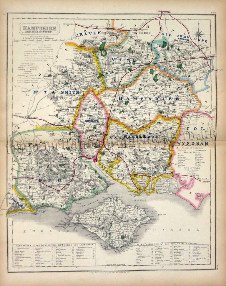 Hampshire Maps Archives - Welland Antique Maps