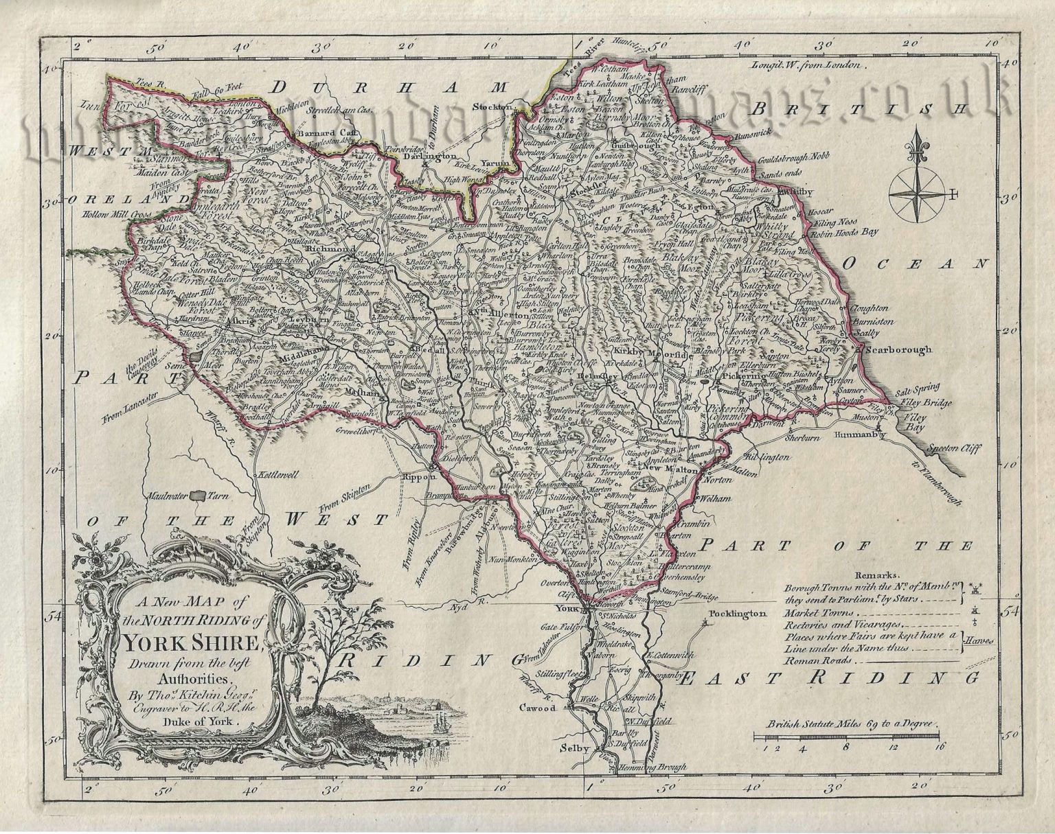 North Riding Maps Archives - Welland Antique Maps