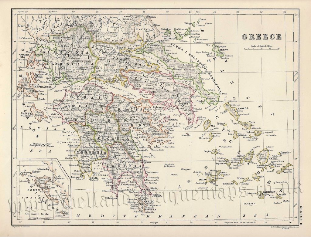 Greece & The Balkans Archives - Welland Antique Maps
