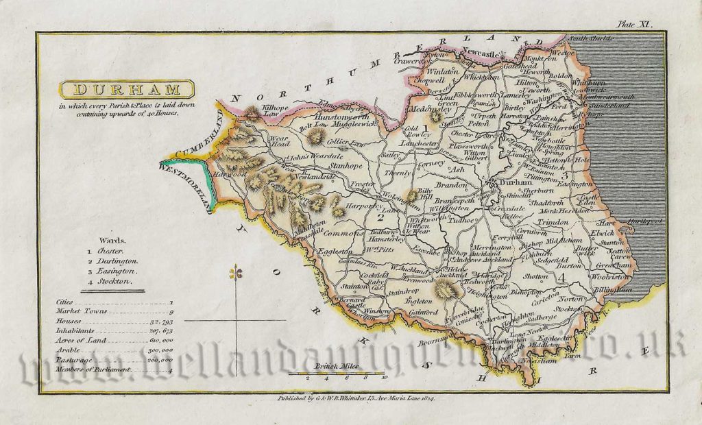 Durham Maps Archives - Welland Antique Maps