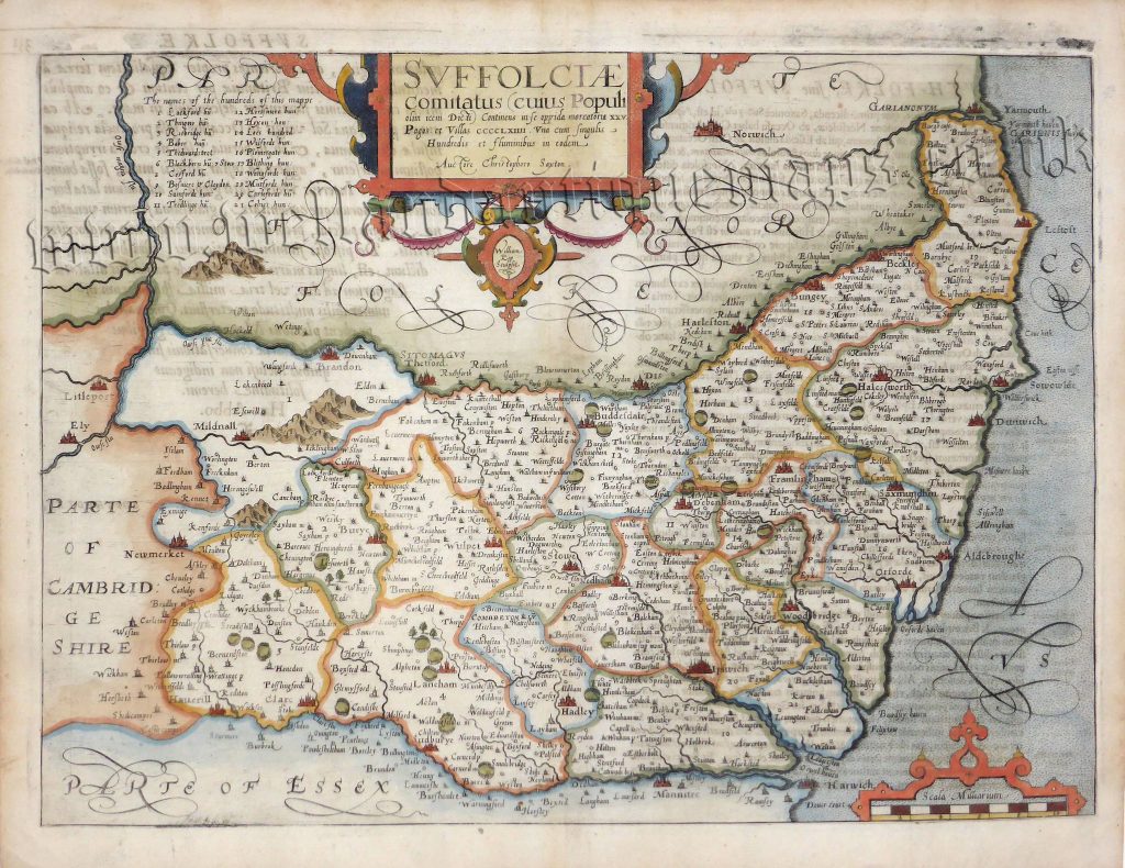 Suffolk Maps Archives - Welland Antique Maps