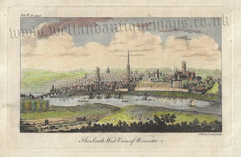 Worcester Prints Archives - Welland Antique Maps