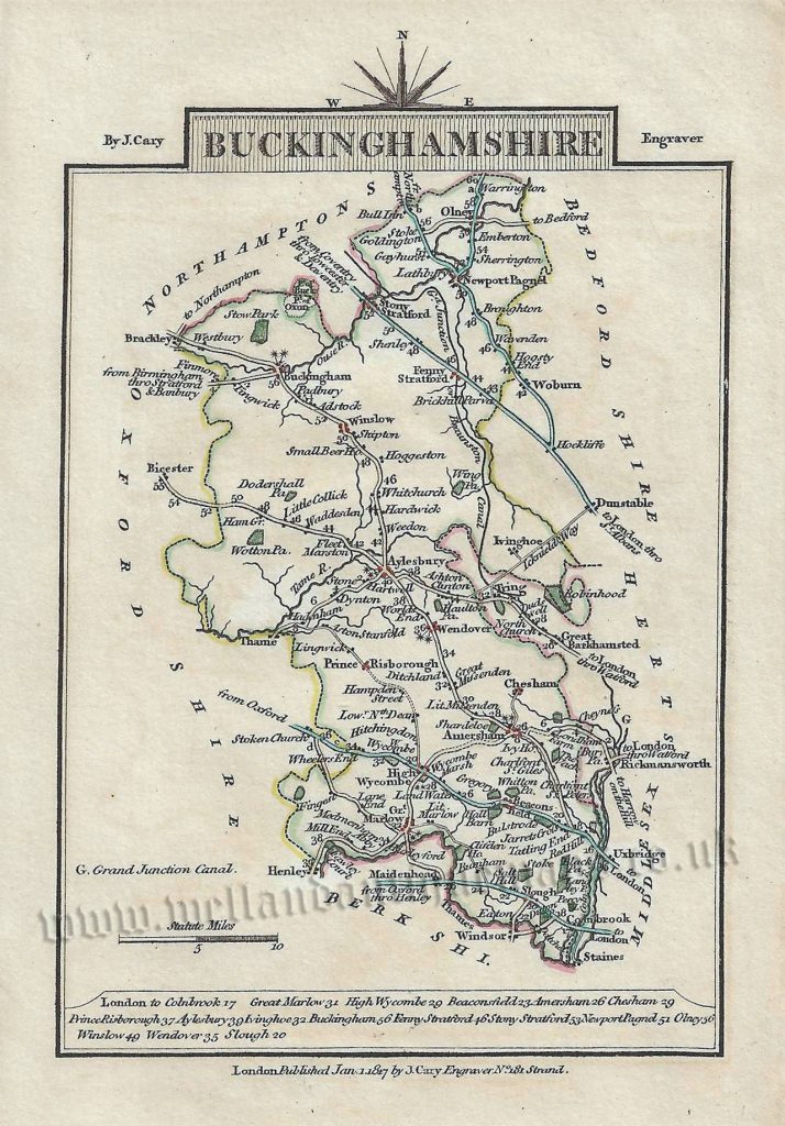 'Traveller's Companion' (Road Maps) Archives - Welland Antique Maps