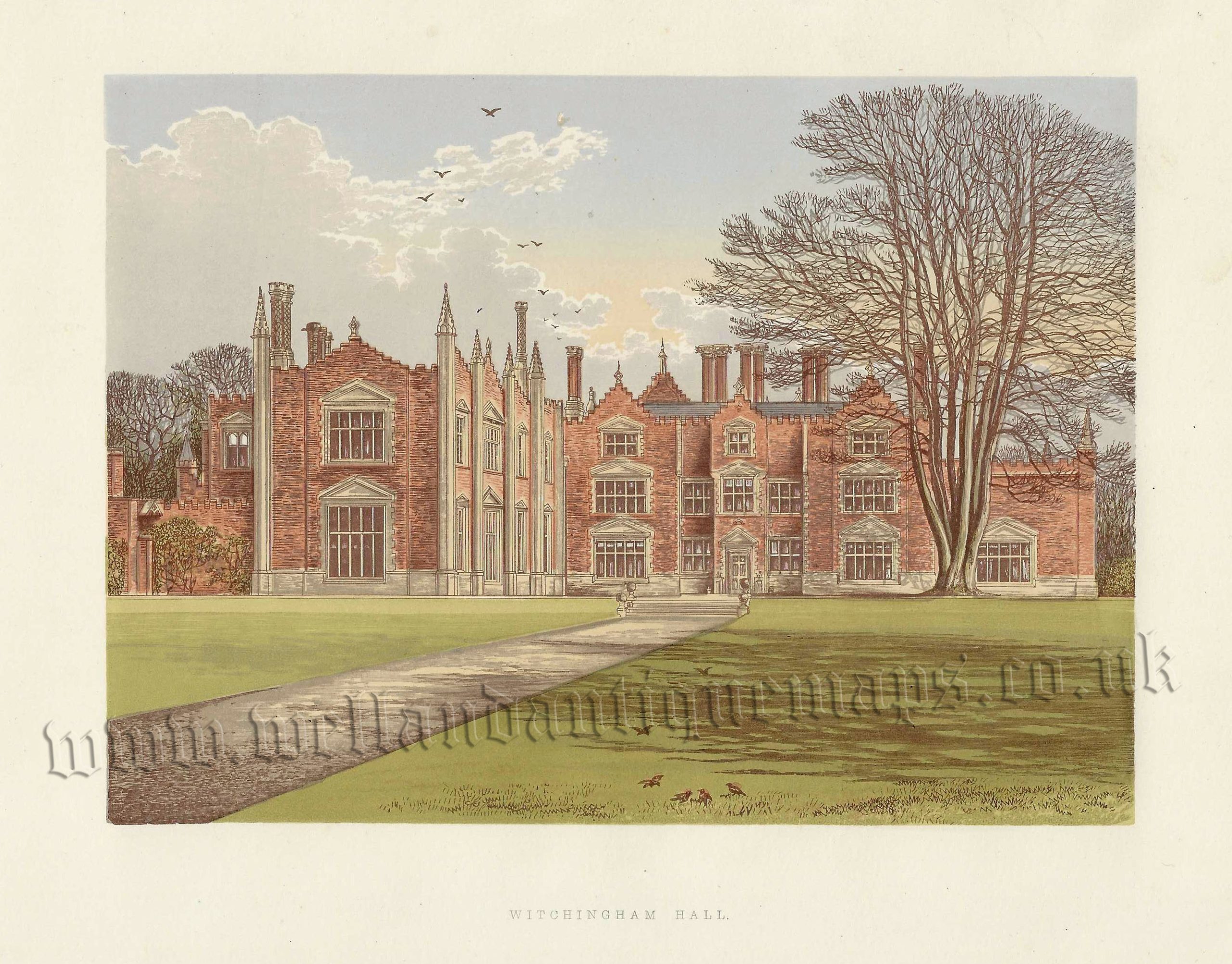 'WITCHINGHAM HALL.' (Norfolk) by A. F. Lydon / B. Fawcett / F. O ...