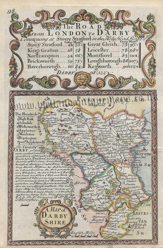 Derbyshire Maps Archives - Welland Antique Maps
