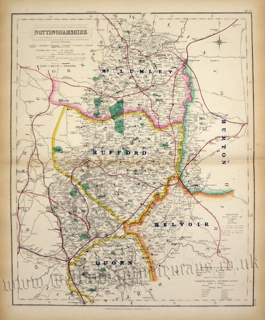 Nottinghamshire Maps Archives - Page 2 of 2 - Welland Antique Maps