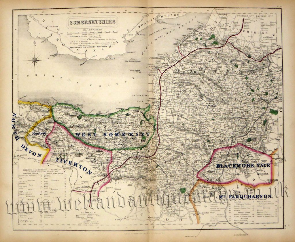 Somerset Maps Archives - Welland Antique Maps